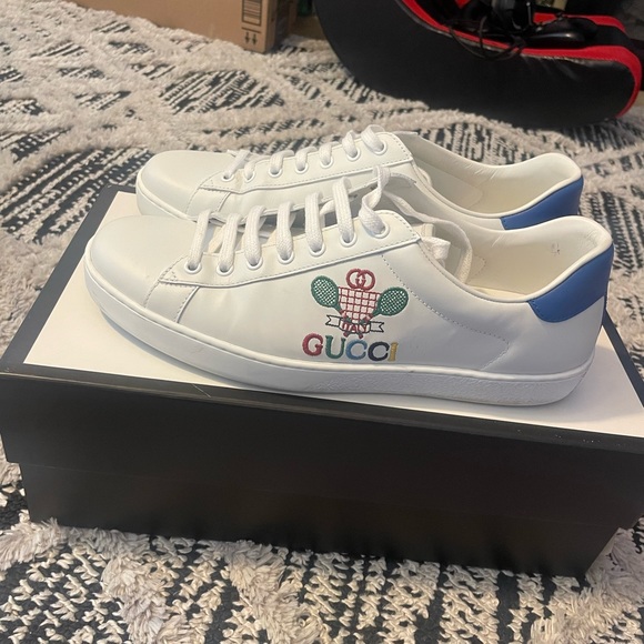 Gucci | Shoes | White Men Gucci Sneakers | Poshmark